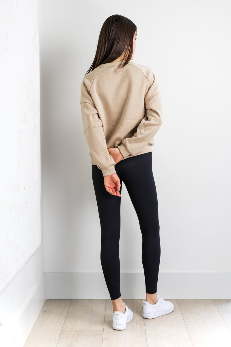 Cece Crew Neck Fleece in Camel – PRIV Collections